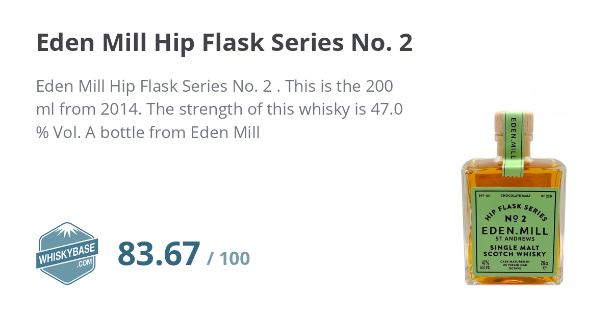 Eden Mill Hip Flask Series No. 2 - Ratings and reviews - Whiskybase
