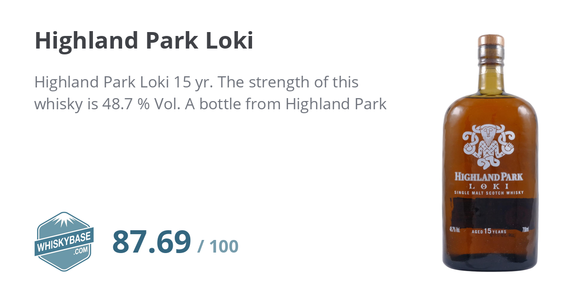 Highland Park Loki - Ratings and reviews - Whiskybase